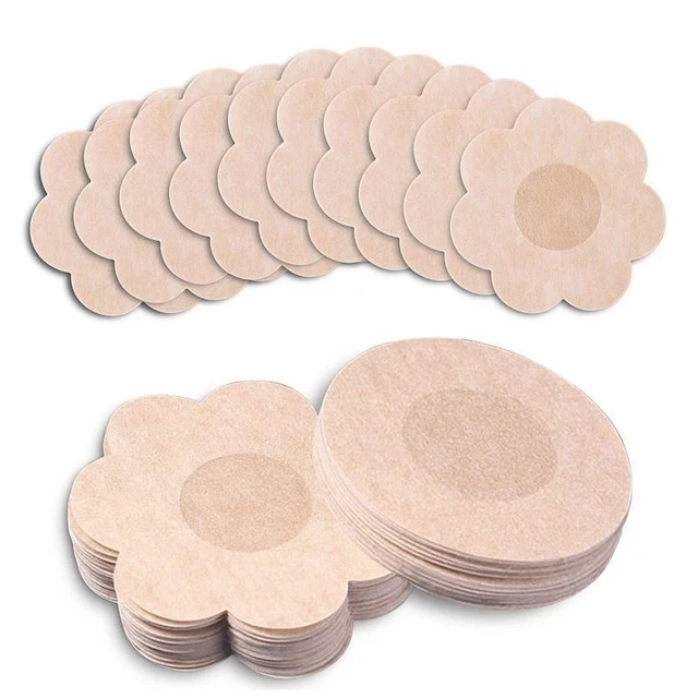 40 PAIRS DISPOSABLE Non-Woven Nipple Covers Pasties Adhesive Chest ...