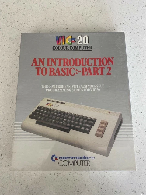 COMMODORE VIC 20 An Introduction To Basic 2 Vintage Rare New Factory ...