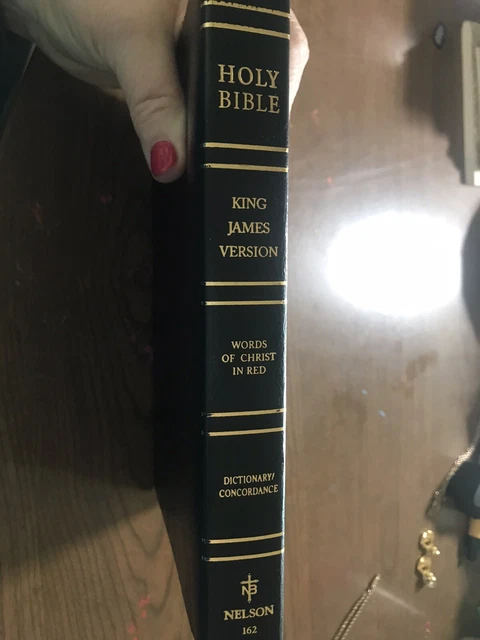 HOLY BIBLE KING James Version Jesus Words Red Dictionary Concordance ...