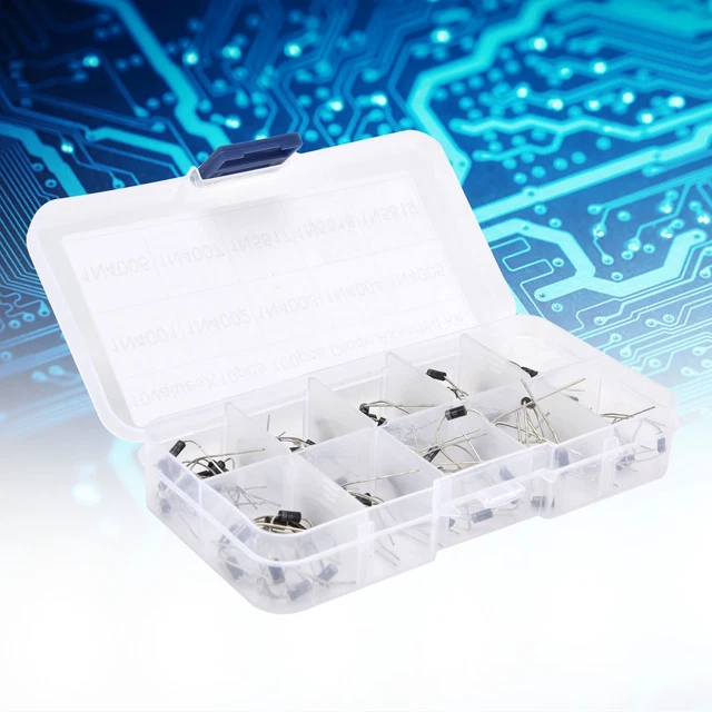 RECTIFIER DIODE RECTIFIER Diode Assorted Kit Positive With Storage Box ...