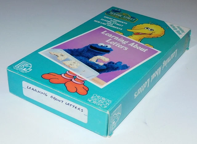 SESAME STREET LEARNING About Letters, VHS tape, 1986 Random House kids ...