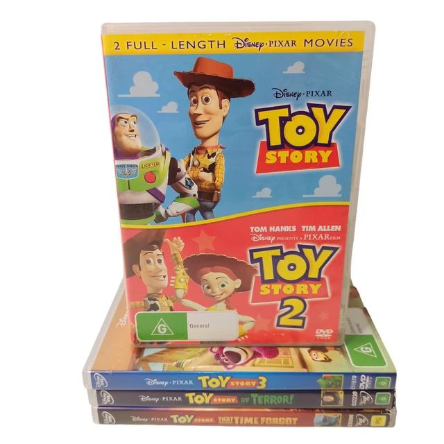 TOY STORY 1 2 3 Terror Time Forgot (5) Movie Bundle Lot DVD Animation ...