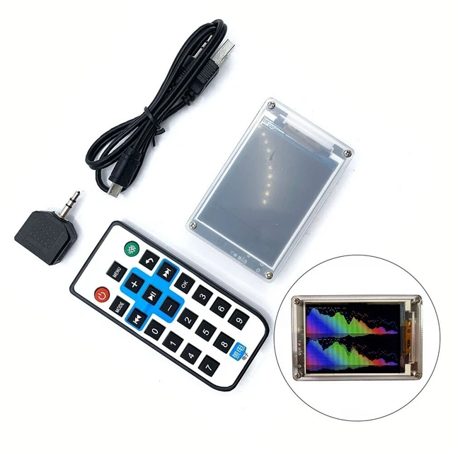 MINI LCD CLOCK with Music Spectrum Visualizer Sound Level Meter Display ...