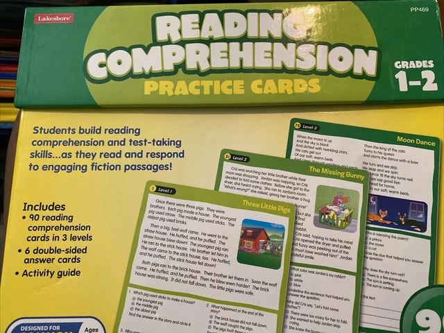 NEW READING COMPREHENSION grade 1-2 practice cards phonics £60.36 ...
