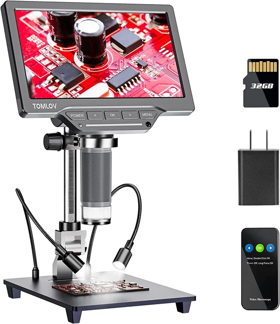 7'' DIGITAL MICROSCOPE 1200X,LCD Digital Microscope for Entire Coin ...