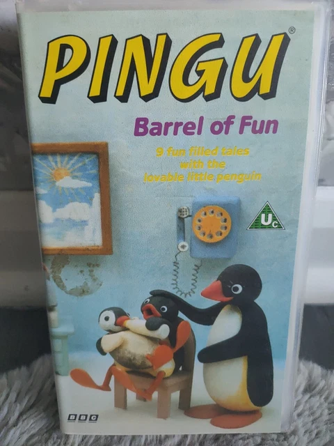 PINGU: BARREL OF Fun - UK PAL VHS Retro Vintage Kids Cartoon TV Show ...