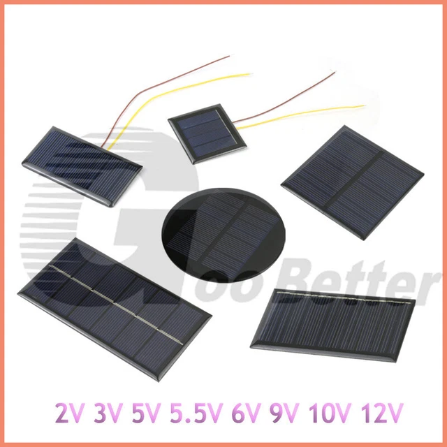 SOLAR CELL SOLAR Panel Many Type 2V 3V 5V 5.5V 6V 9V 10V 12V Battery Charger DIY EUR 2,08 ...