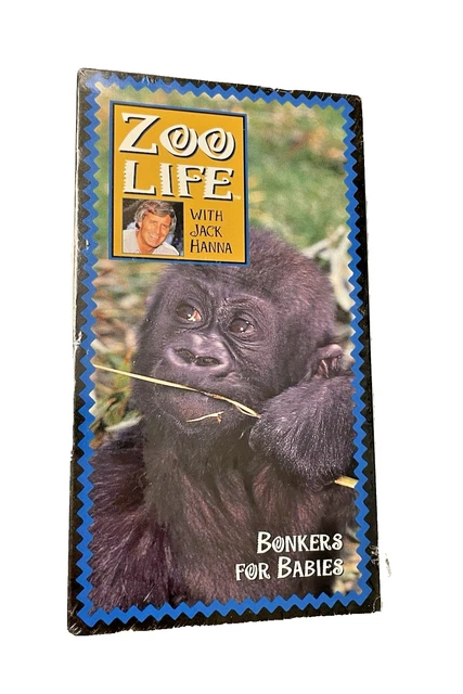 ZOO LIFE WITH Jack Hanna VHS Tape Bonkers for Babies 1995 New/Sealed £5 ...