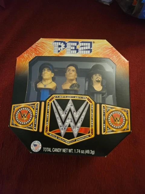 VINTAGE PEZ WWE The Rock, John Cena, Undertaker Candy Dispensers Mint ...