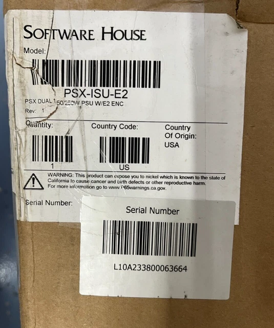 TYCO SECURITY SOFTWARE House Psx-Isu-E2 $199.99 - PicClick