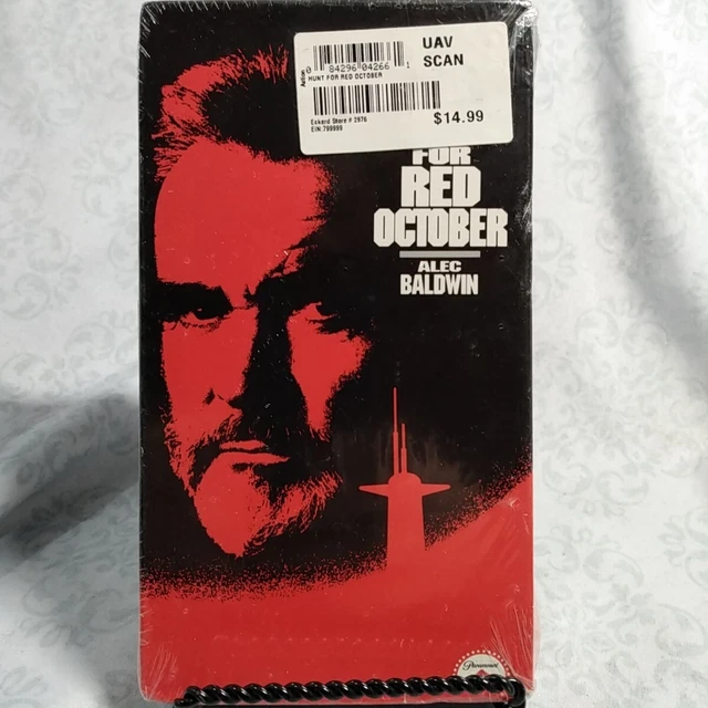 THE HUNT FOR Red October (VHS, 1990, Widescreen) Brand New Sealed SWB ...
