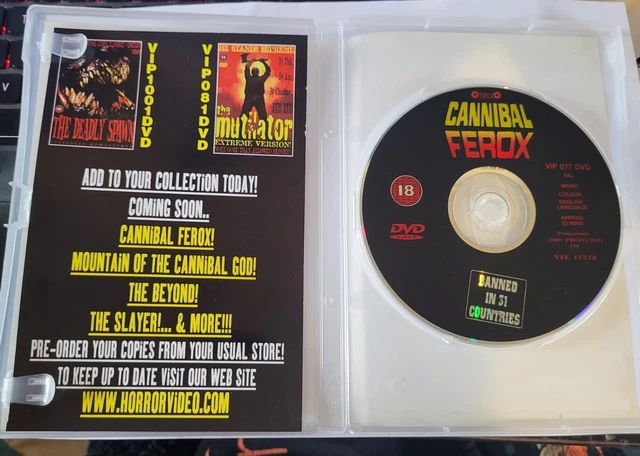 CANNIBAL FEROX DVD Umberto Lenzi - Vipco £6.99 - PicClick UK