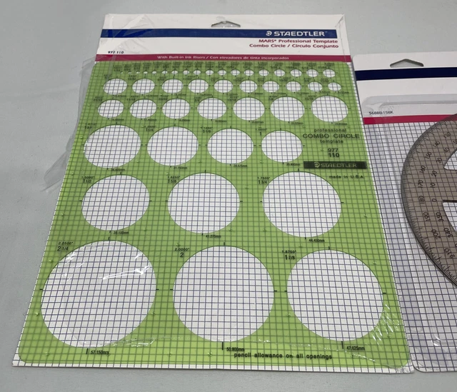 STAEDTLER MARS DRAFTING Template combo circle template & Mars College ...