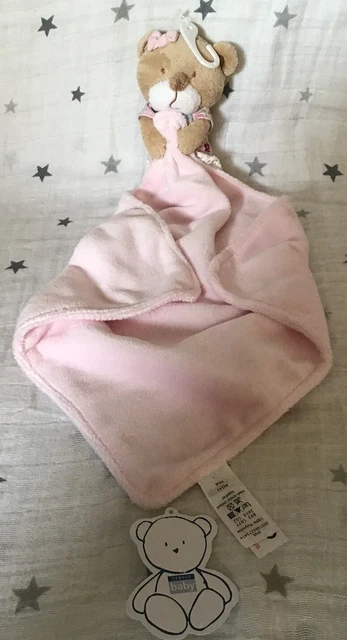 ASDA GEORGE MILLY Teddy Bear Floral Dress Pink Comforter Soft Toy ...