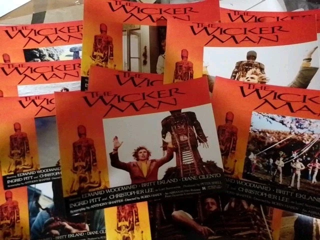 THE WICKER MAN 1973. 14 Unofficial Glossy 4x6Ins Lobby Cards. New. £11. ...