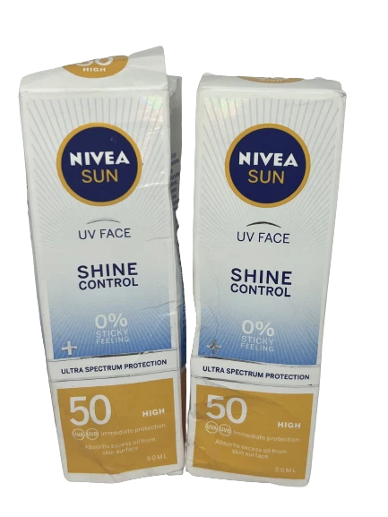 NIVEA UV FACE Shine Control SPF50 (50ml), Face Sun Cream, UV Face Cream ...