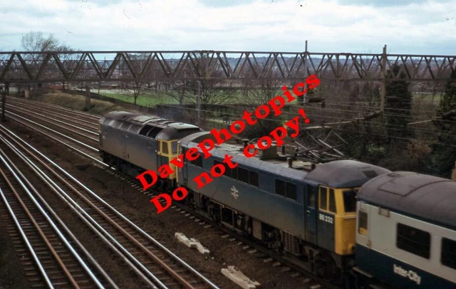 ORIGINAL 35MM Slide Diesel /Steam Train / Engine Railway 47266 & 86232 ...