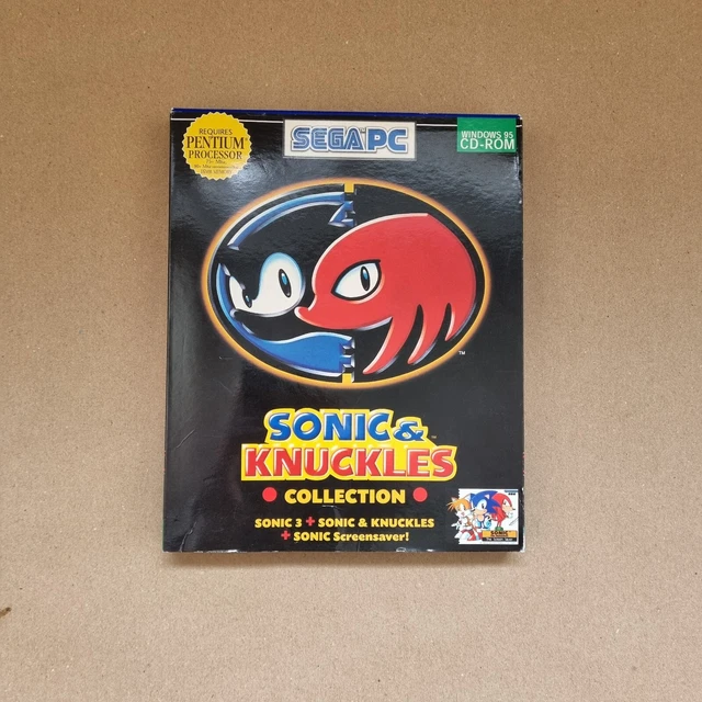 RARE VINTAGE 1996 Sega PC CD Rom Computer Game Sonic Knuckles ...