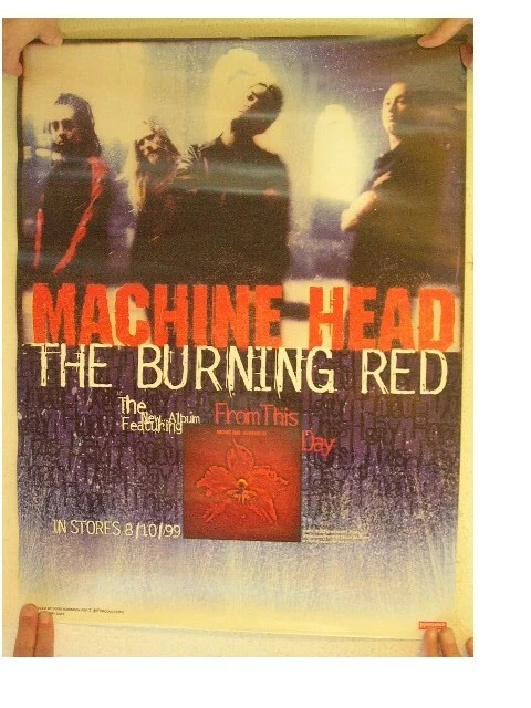 AFFICHE DE MACHINE Head The Burning Red From This Day EUR 34,07 - PicClick FR