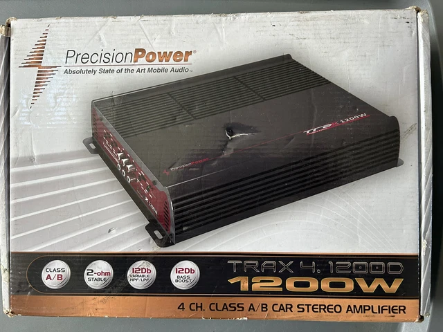 PRECISION POWER AMPLIFIER 1200W 4 channel 2-ohm stable open box $220.00 ...