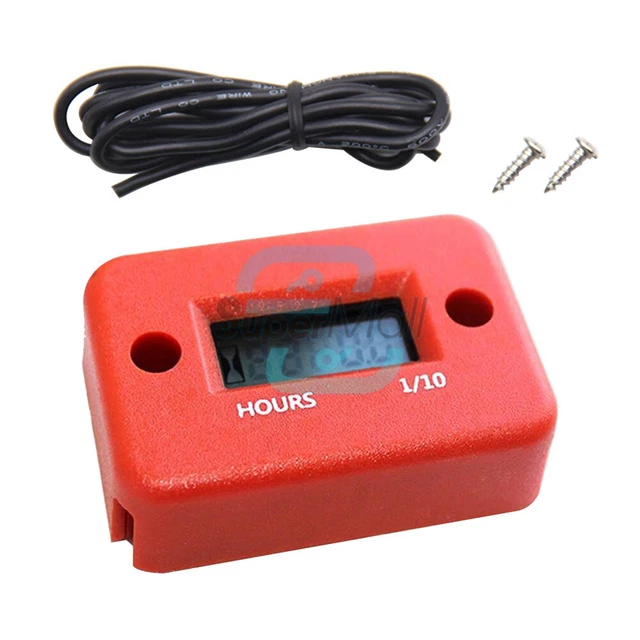 RPM CAR JET Ski Boat Meter Counter Gauge Engine Hour Meter LCD Digital ...