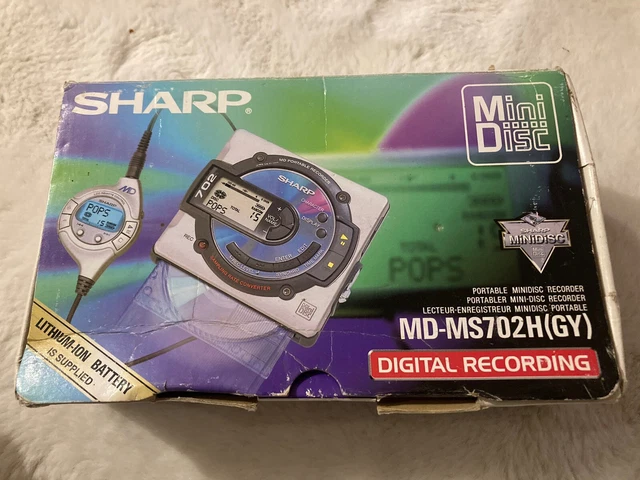 SHARP MD MS 702 portable minidisc player recorder Enregistreur Sharp ...