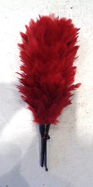PLUMET ROUGE POUR casque de Cuirassier, Pompier, hauteur 19 cm, belle ...