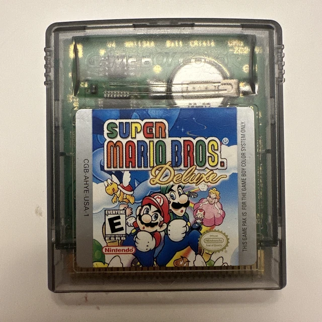 SUPER MARIO BROS. Deluxe (Nintendo Game Boy Color, 1999) Authentic ...