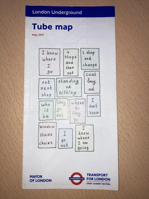 LONDON UNDERGROUND TUBE Map. (. 2017. May. ) £1.50 - PicClick UK