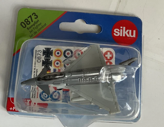 NEW SIKU EUROFIGHTER Ef 2000 Fighter Jet Plane Ref 0873 New Carded £1. ...