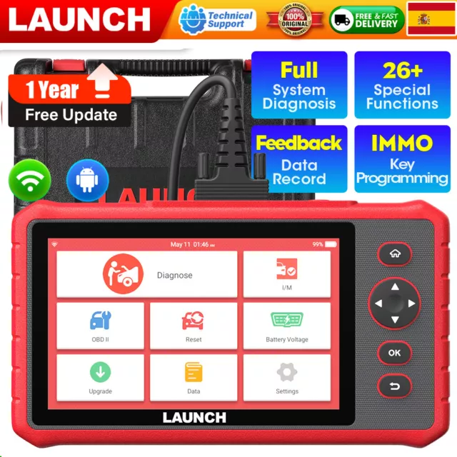 LAUNCH X431 CRP909X Herramienta diagnóstico Escáner OBD2 Sistemas ...