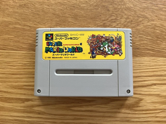 SUPER MARIO WORLD SFC Super Nintendo Famicom SNES Japan 2 Games! Super ...