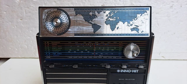 RADIO VINTAGE MULTIBANDA Inno-Hit, modello 1425 degli anni '70 EUR 39 ...