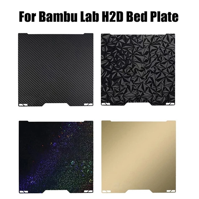 FOR BAMBU LAB H2d Bed Plate PEI Sheet Textured Double Sided Heatbed ...