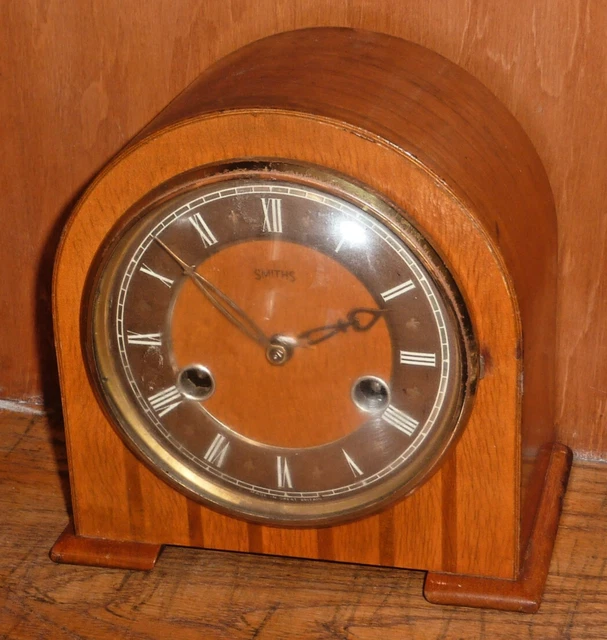 SMITHS 8 DAY striking clock with floating balance escapement - working ...