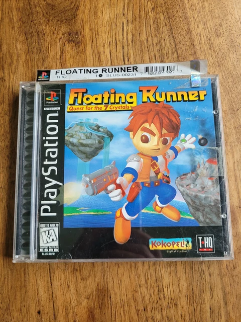 JEU PLAYSTATION 1 Floating Runner Quest for the 7 Crystals Sony THQ ...
