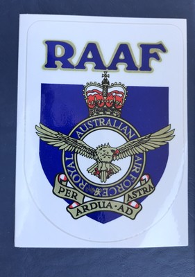 ROYAL AUSTRALIAN AIR Force RAAF Sticker / Decal (Vintage) Queen Crown £ ...