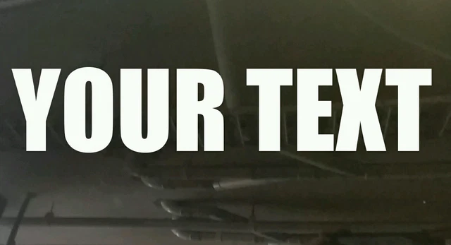 CUSTOM TEXT WORDS anything you want vinyl cut car boat sticker at 1000 ...