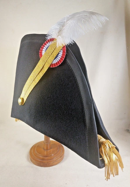 NAPOLEONIC 17TH 18TH Century French Prussian Officers Bicorn Hat- Size ...