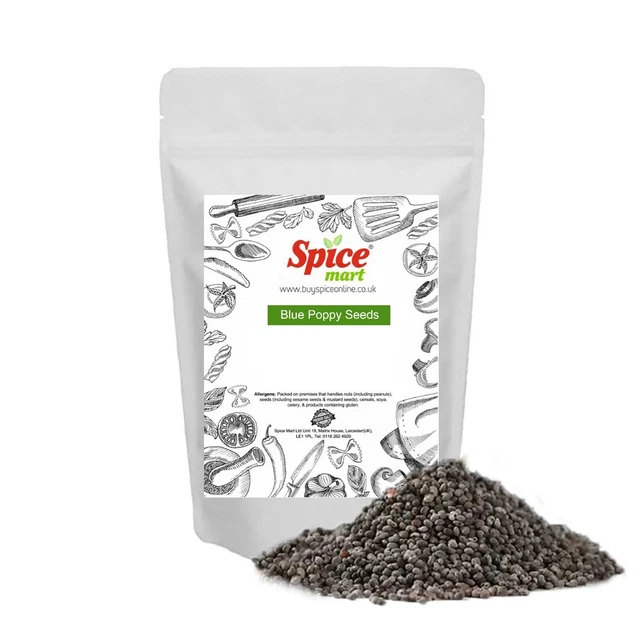 BLUE POPPY SEEDS | Dried Premium Quality Free UK P&P 50g-1.9kg £3.12 ...