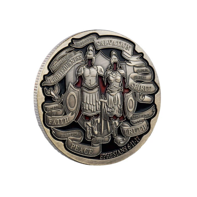 PUT ON THE Whole Armor of God Commemorative Coin Challenge Coins ...