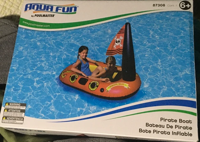 PIRATE BOAT SWIMMING Pool Float Aqua Fun Pool Master $28.79 - PicClick