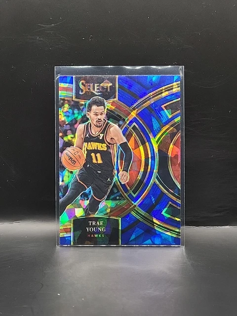 2023-24 PANINI SELECT Trae Young Premier bleu glace fissurée #158 Atlanta Hawks EUR 1,21 ...