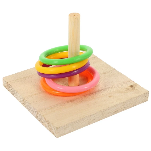 PARROT PLAYING TOY Bird Enrichment Toys Paper Ring Training Bell $19.13 ...