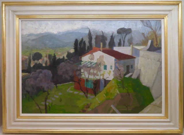 PAULINE PLUMMER (1930-2023) Large French Colourful oil painting 1960's ...