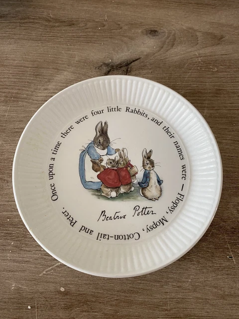 WEDGWOOD CHINA BEATRIX Potter Peter Rabbit Plate Vintage Classic £5.40 ...