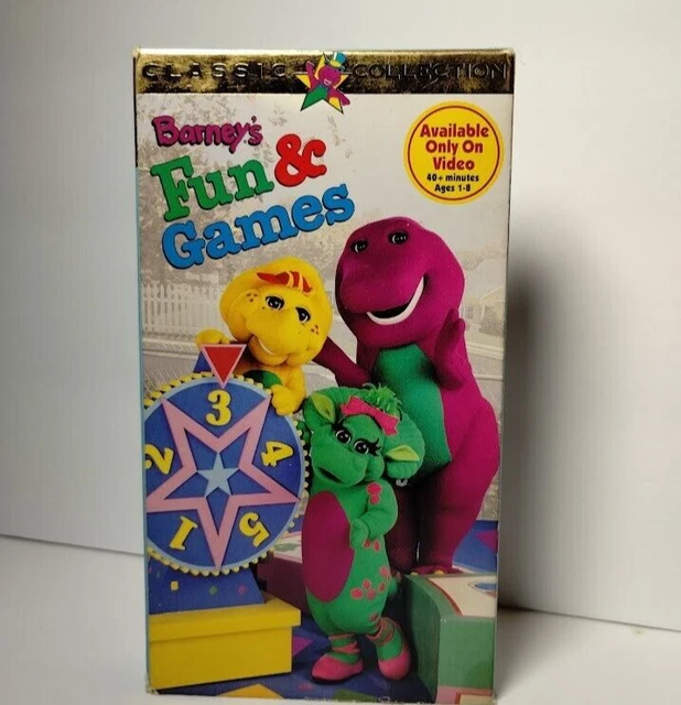 BARNEYS FUN AND Games (VHS, 1996) Classic Collection 40+ Minutes ...