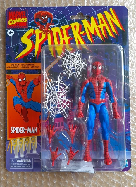 HASBRO MARVEL LEGENDS Retro Series Spider-Man Cel Shaded Figure - New ...