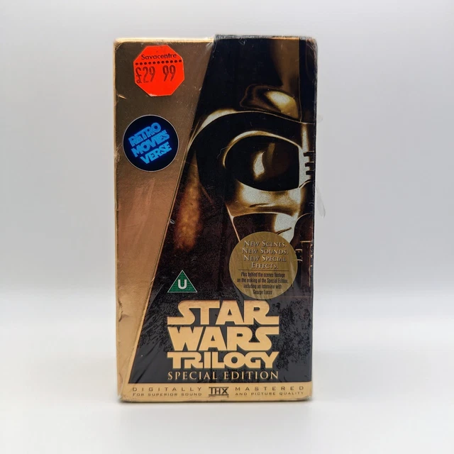 STAR WARS TRILOGY Special Edition Gold VHS Box Set 1997 NEW SEALED £34.99 - PicClick UK