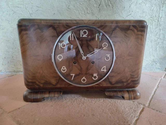 PENDULE EN BOIS naturel, année 1960, chiffre arabe EUR 30,00 - PicClick FR
